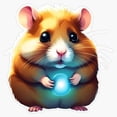 DOPASTICKER Sad Hamster Sticker, Phone Sticker Water Bottle Sticker Car ...