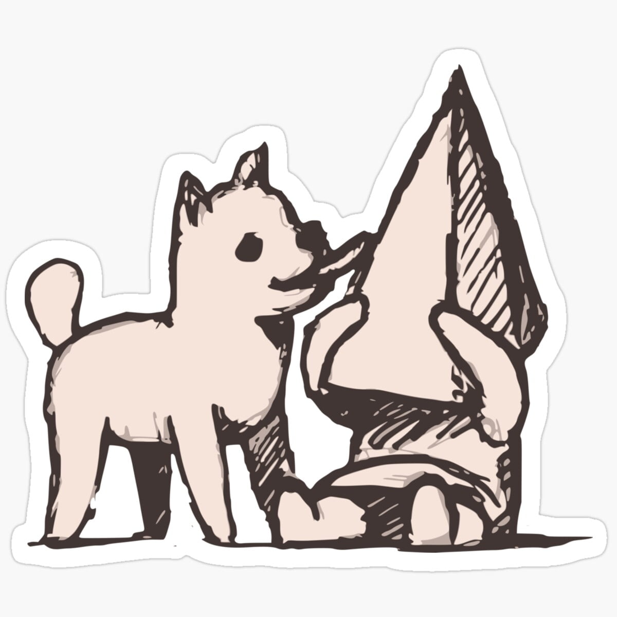 DOPASTICKER Sad Pyramid Head Sticker, Waterproof Decal For Pet Lovers ...