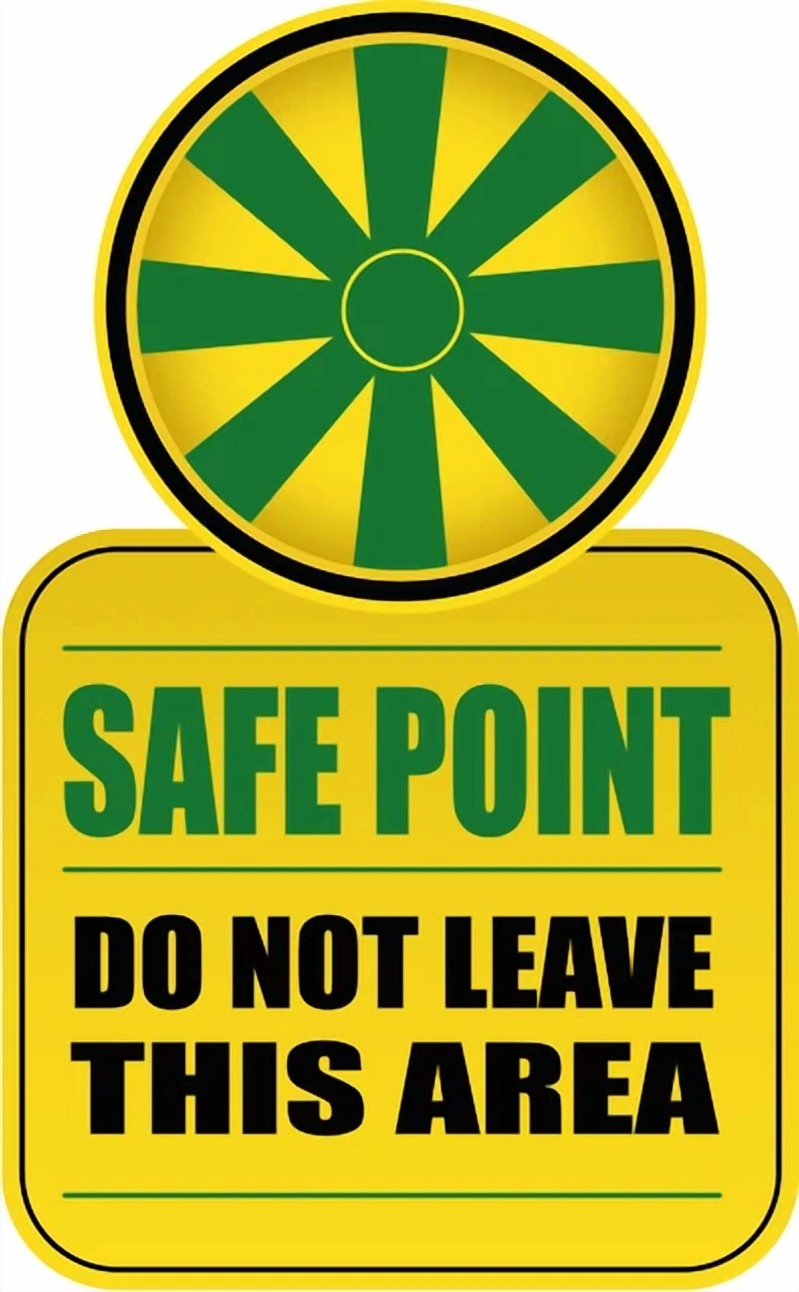 DOPASTICKER Safe Point Do Not Leave This Area Sticker Decal Phone Decal ...