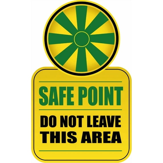 DOPASTICKER Safe Point Do Not Leave This Area Sticker Decal Phone Decal ...