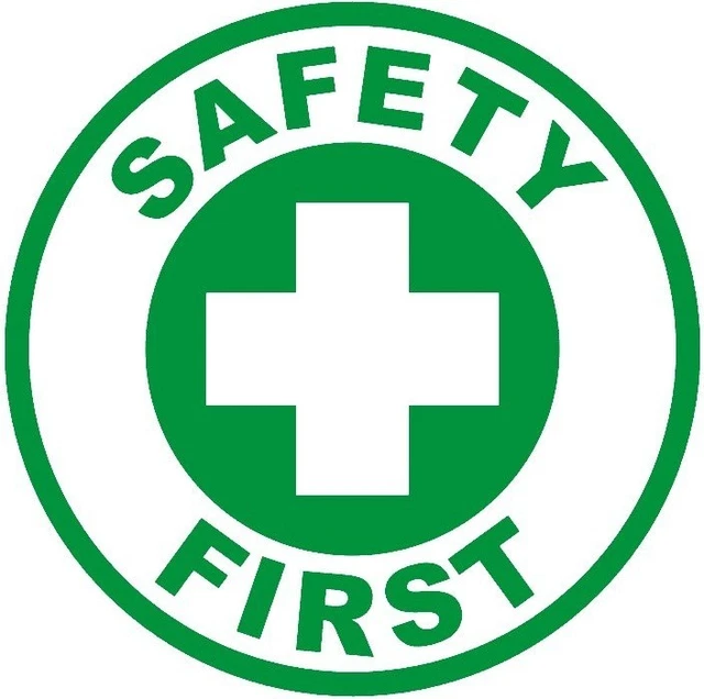 DOPASTICKER Safety First Hard Hat Sticker With Cross Hard Hat Sticker ...