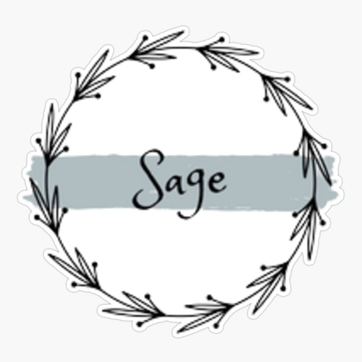 DOPASTICKER Sage Sticker, Phone Sticker Water Bottle Sticker Car ...