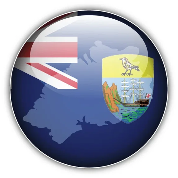 DOPASTICKER Saint Helena Flag Map Sticker Decal Phone Decal Water ...
