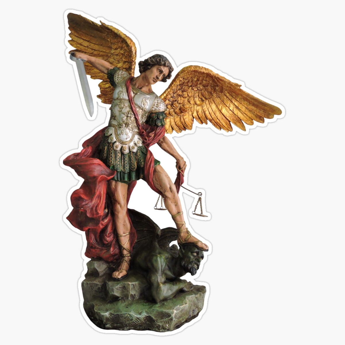 DOPASTICKER Saint Michael The Archangel Sticker, Phone Sticker Car ...