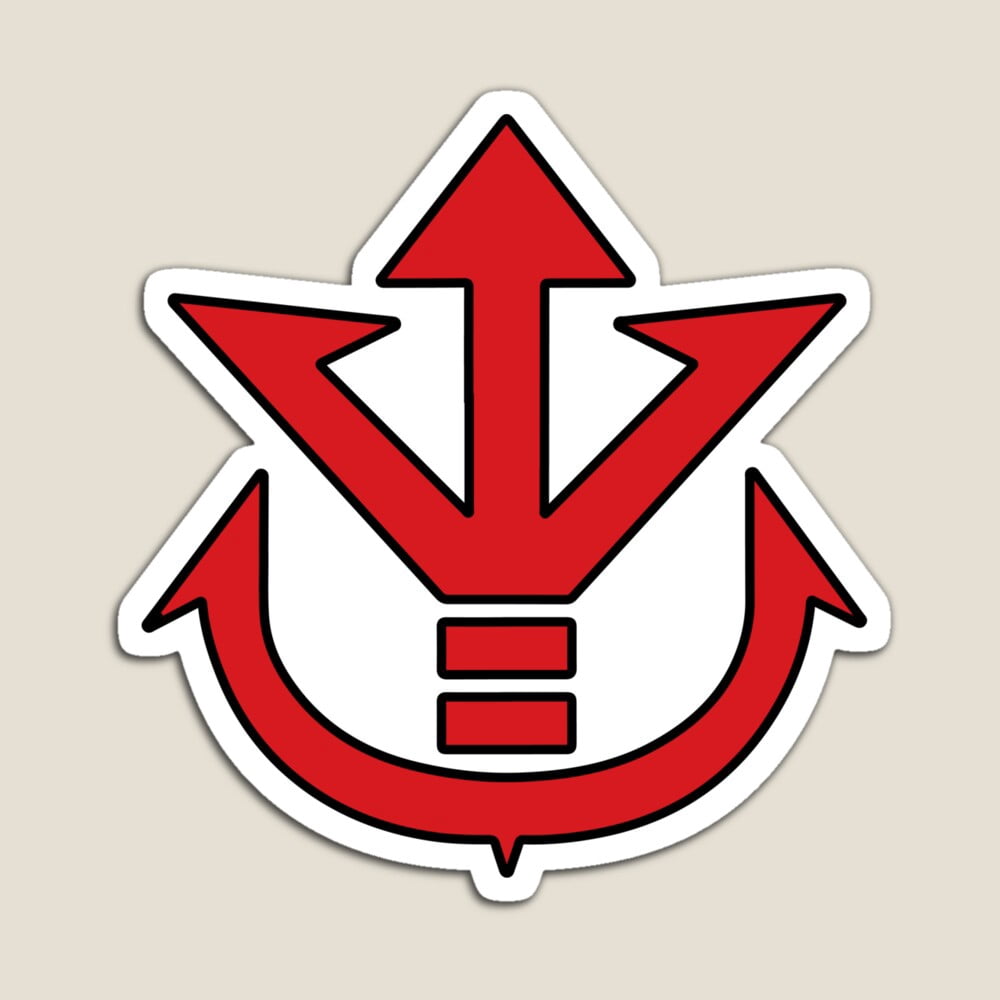 DOPASTICKER Saiyan Prince Logo Decorative Laptop, Phone Stickers ...