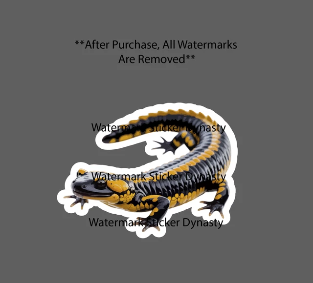 DOPASTICKER Salamander Sticker Lizard Animal Wildlife Sticker Phone ...