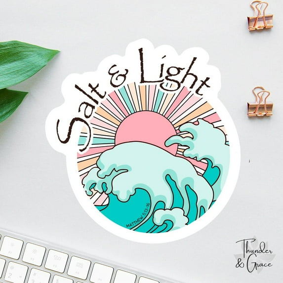 DOPASTICKER Salt And Light Sticker, Christian Sticker, Bible Verse ...