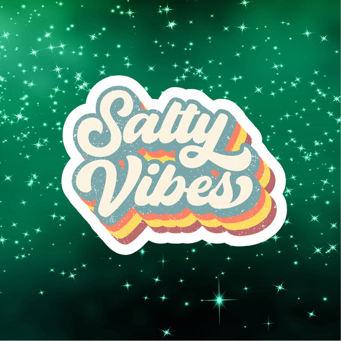 DOPASTICKER Salty Vibes Sticker, Best Friend Gift, Snarky Sticker ...
