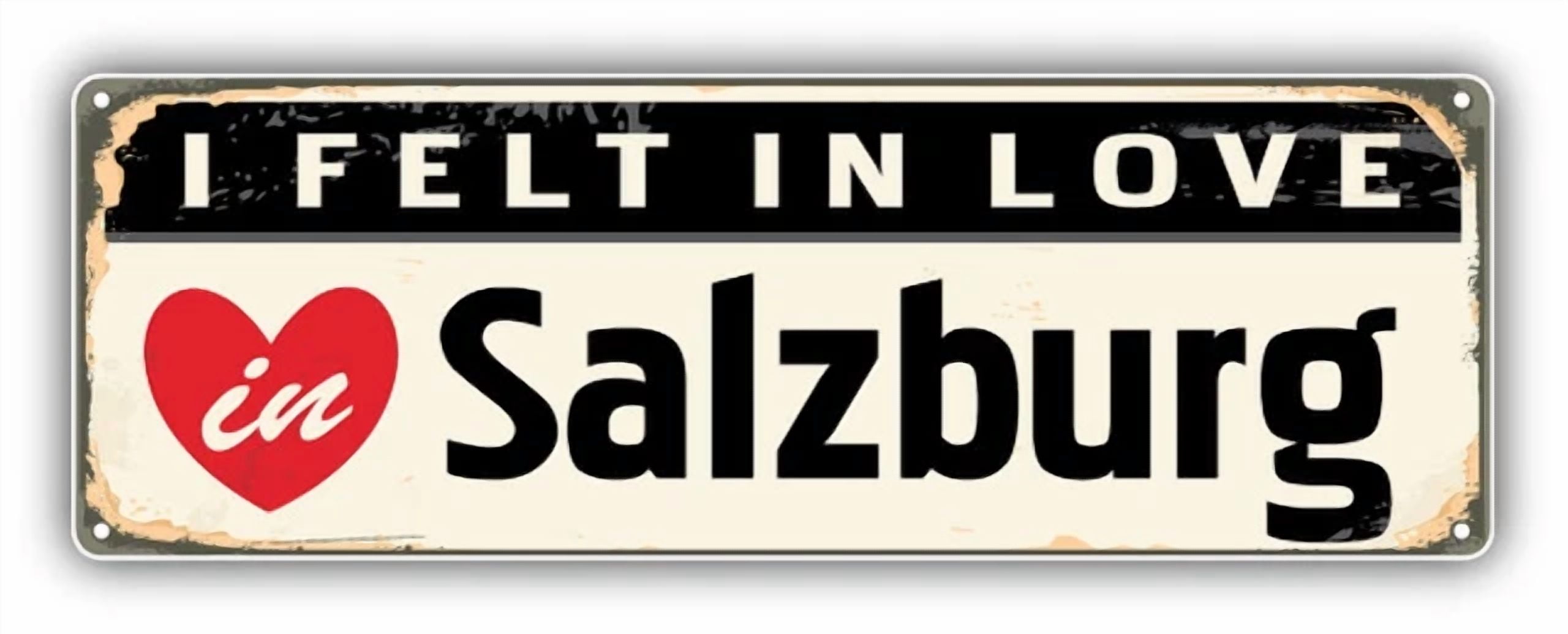 DOPASTICKER Salzburg Retro Travel Tin Sign Sticker Decal Phone Decal ...