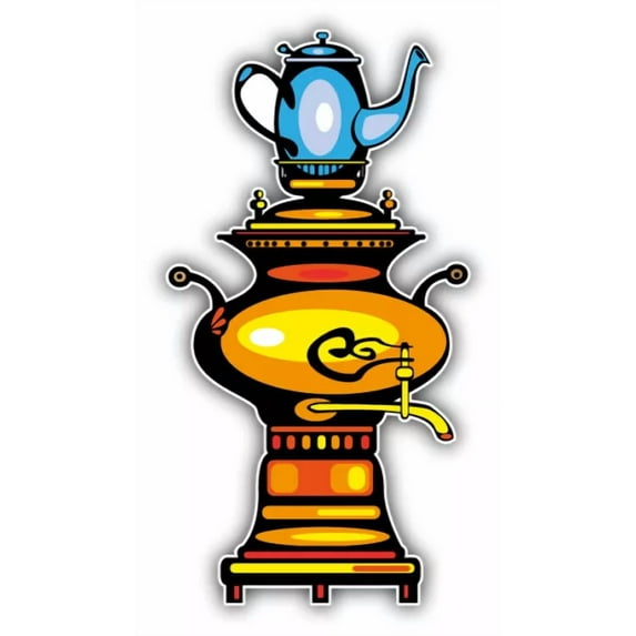 DOPASTICKER Samovar Tea Sticker Decal Phone Decal Water Bottle Stickers ...