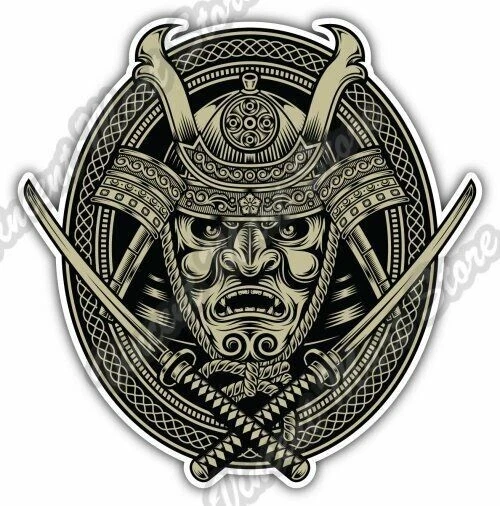 DOPASTICKER Samurai Warrior Katana Sword Japan Gift Car Sticker Decal ...