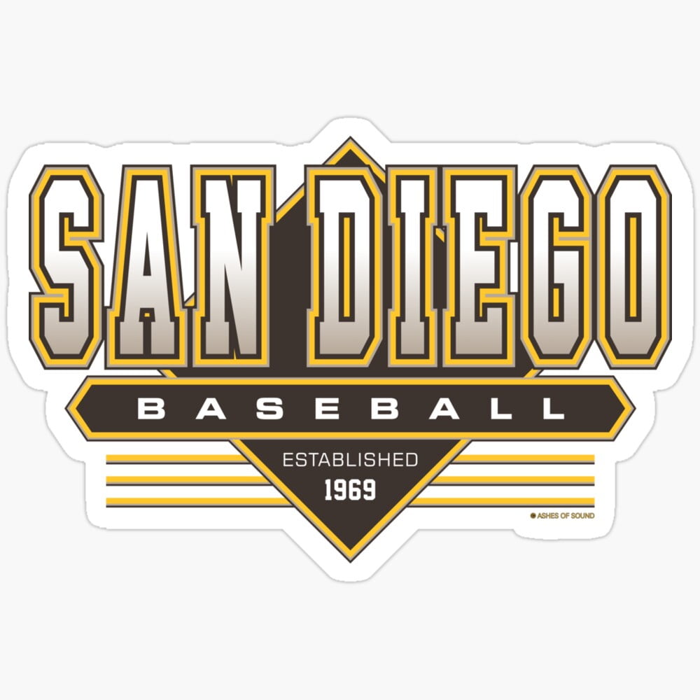 DOPASTICKER San Diego Baseball Retro, Vintage Padres 90S ...