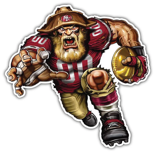 DOPASTICKER San Francisco 49Ers Football Logo Sport Car Sticker Phone ...