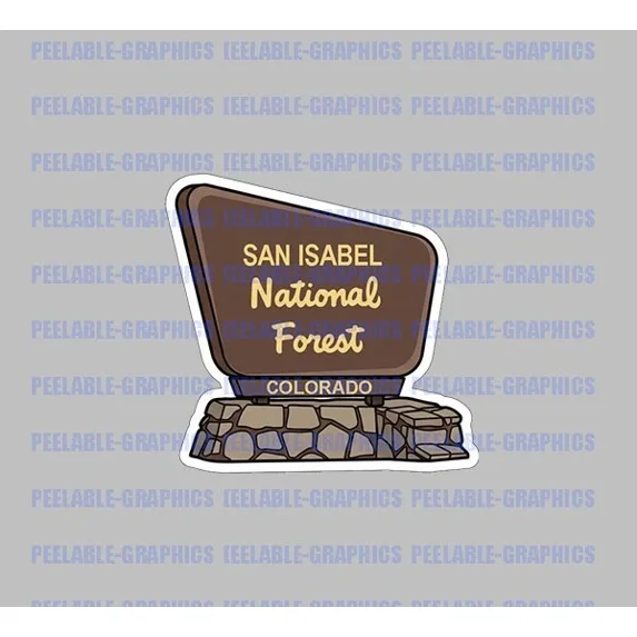 DOPASTICKER San Isabel National Forest Colorado Park Sticker Phone ...