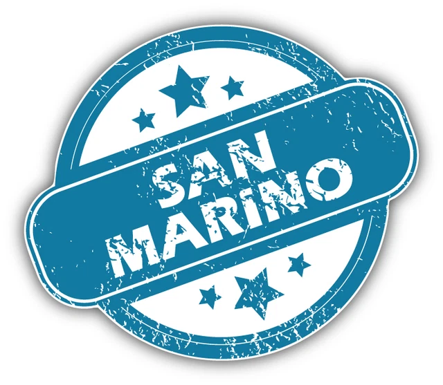 DOPASTICKER San Marino Grunge Stamp Sticker Decal Phone Decal Water ...