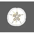 DOPASTICKER Sand Dollar Sticker Beach Ocean Tropical Animal Sticker ...
