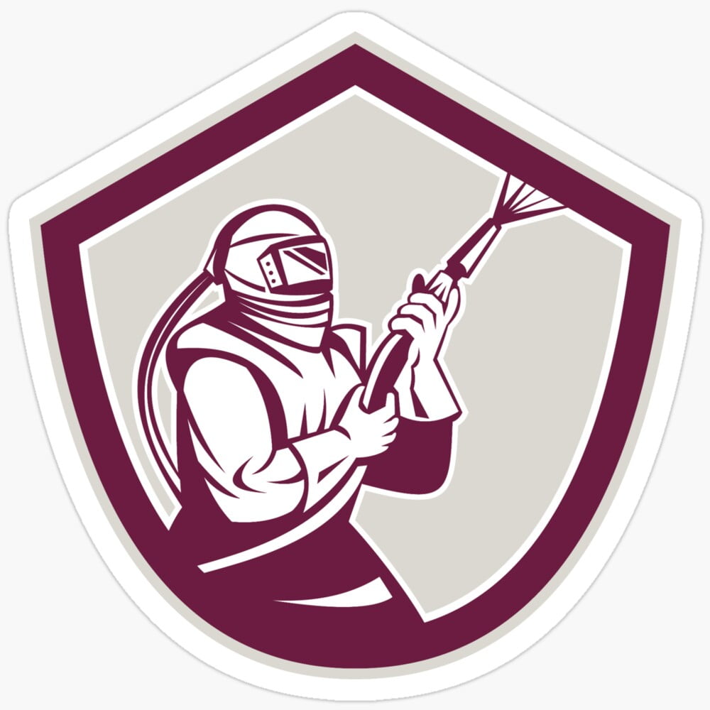 DOPASTICKER Sandblaster Hose Shield Side Retro Sticker Phone Decal ...