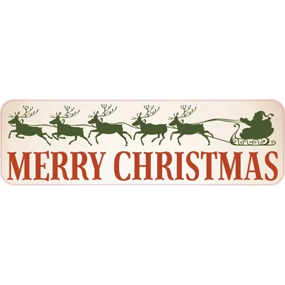 DOPASTICKER Santa'S Sleigh Merry Noel Sticker Phone Sticker, Latop ...