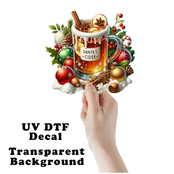DOPASTICKER Santa’s Cider Christmas Cocktail Holiday Sticker Phone ...