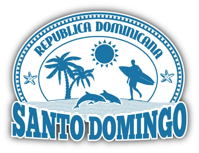 DOPASTICKER Santo Domingo Dominicana Travel Sticker Decal Phone Decal ...