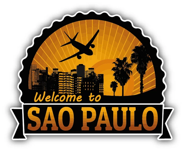 DOPASTICKER Sao Paulo Welcome Sticker Decal Phone Decal Water Bottle ...