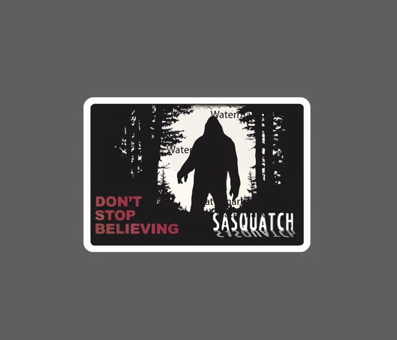 DOPASTICKER Sasquatch Sticker Believe Sticker Phone Sticker, Latop ...