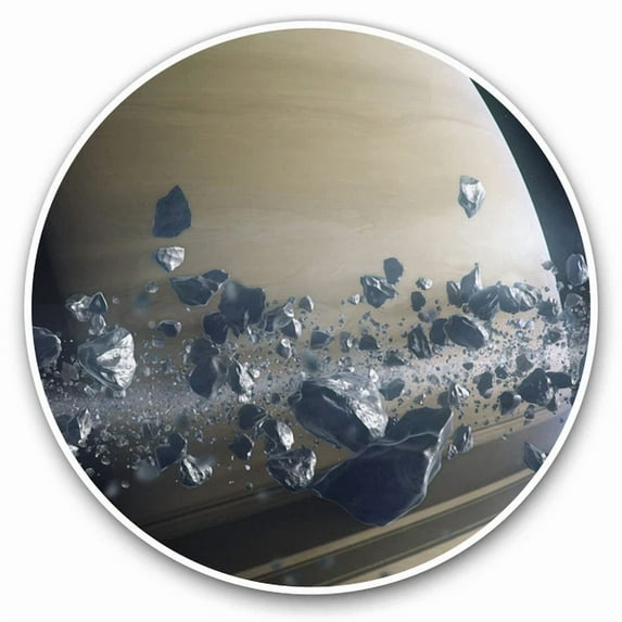 DOPASTICKER Saturn Rings Space Planet Cool Gift Decorative Laptop ...