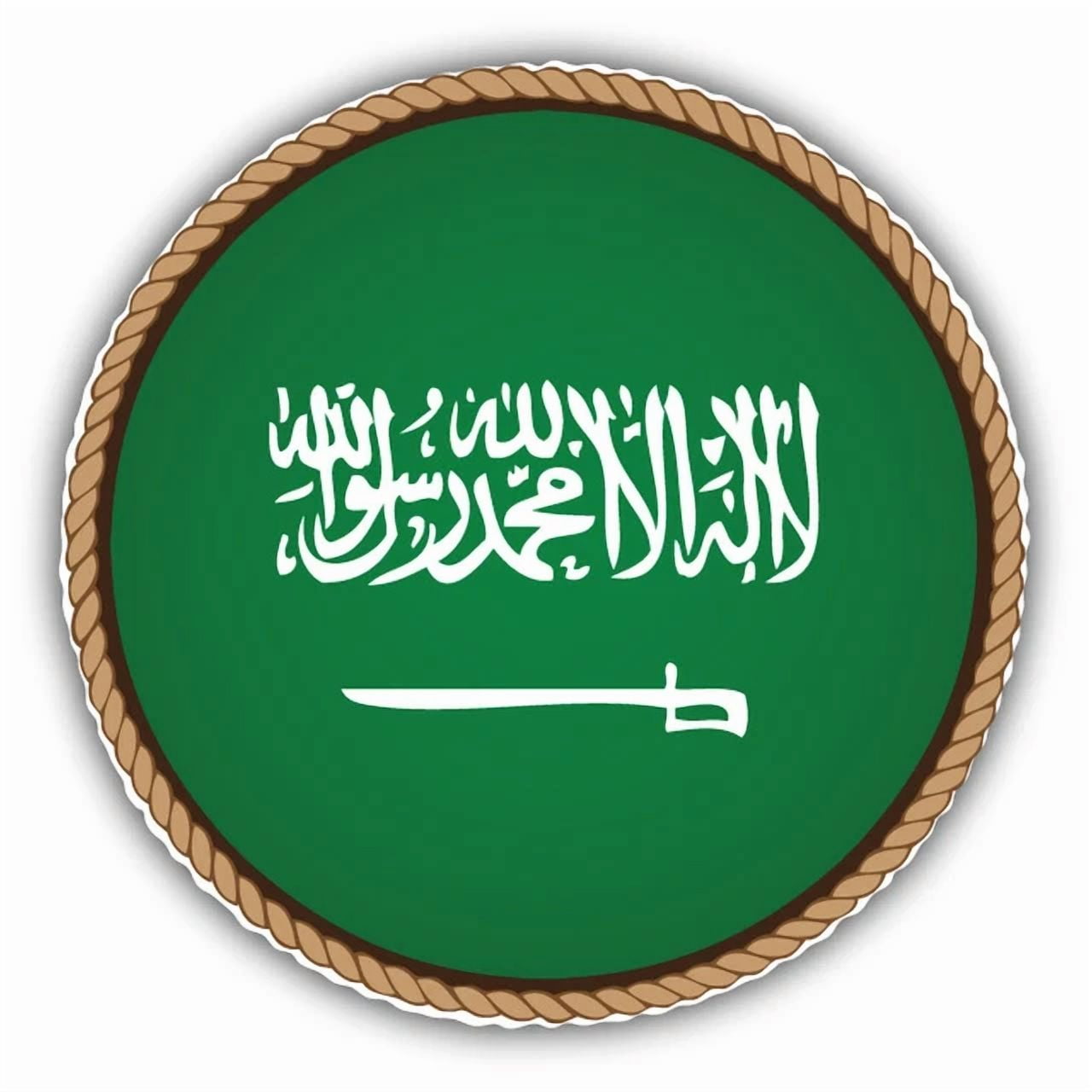 DOPASTICKER Saudi Arabia Flag Seal Sticker Decal Phone Decal Water ...