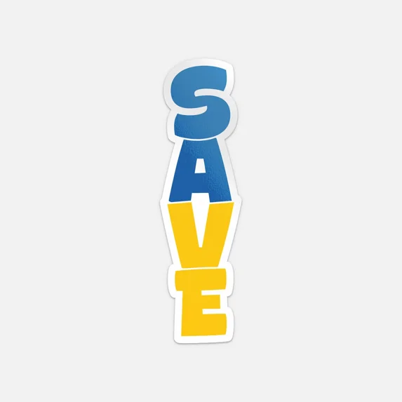 DOPASTICKER Save Car Bumper Sticker Waterproof Sticker For Water ...