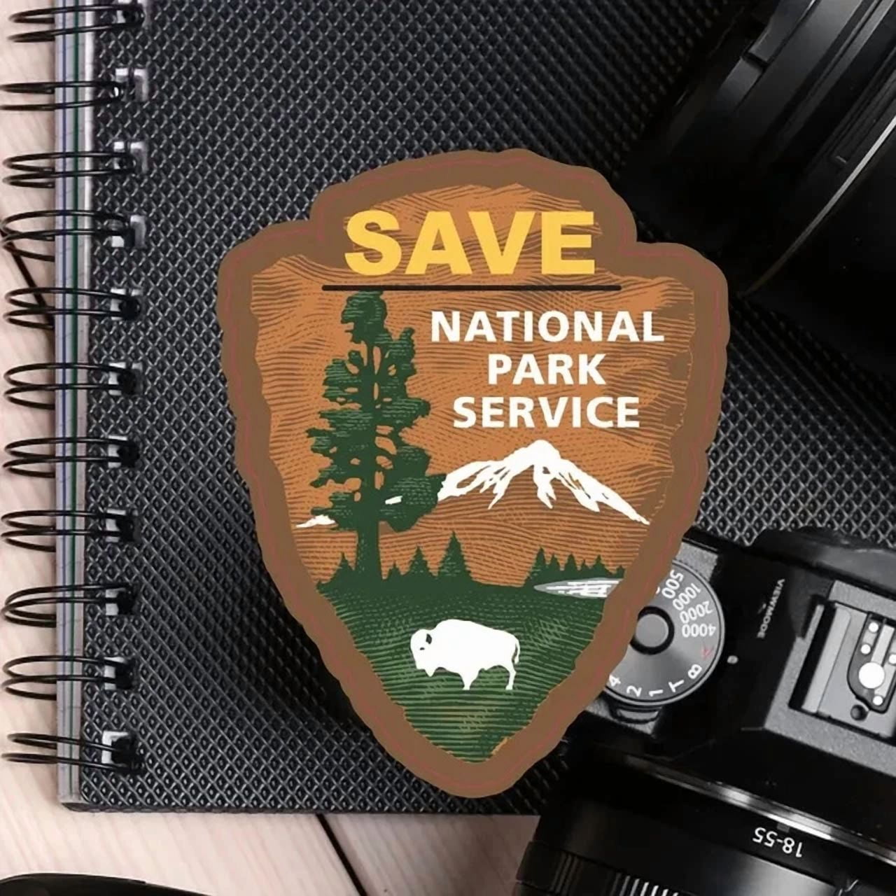 DOPASTICKER Save National Park Service Sticker Arrowhead Travel Car ...