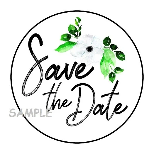 DOPASTICKER Save The Date Stickers Party Favors Phone Decal Water ...