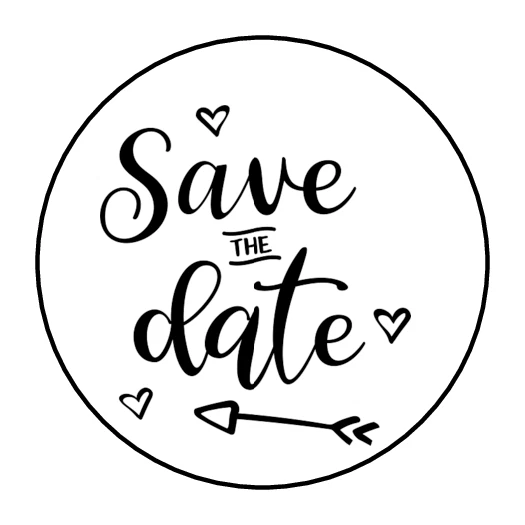 DOPASTICKER Save The Date Stickers Phone Decal Water Bottle Stickers ...