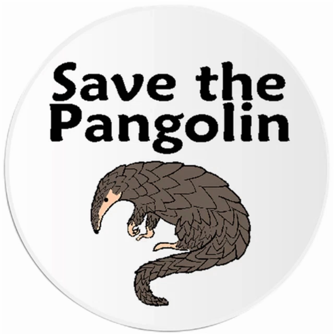 DOPASTICKER Save The Pangolin Sticker, Endangered Species Phone Decal ...