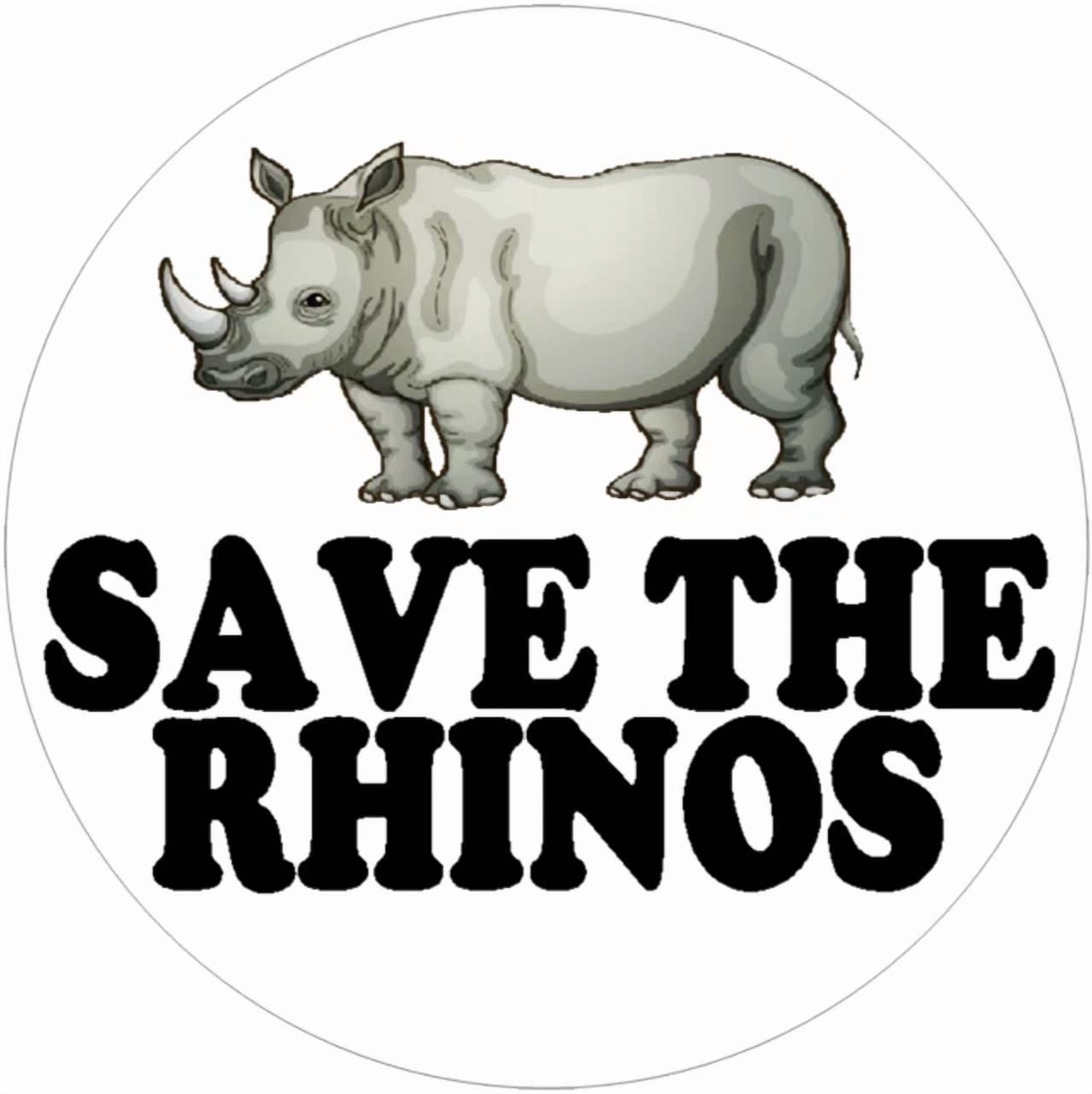 DOPASTICKER Save The Rhinos, Stickers, Endangered Species Phone Decal ...