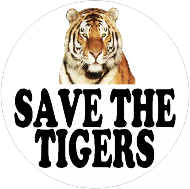 DOPASTICKER Save The Tigers Sticker, Endangered Species Phone Decal ...