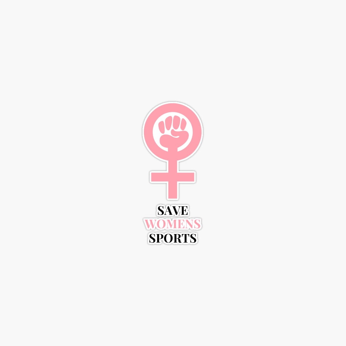 DOPASTICKER Save Womens Sports Sticker, Phone Sticker Water Bottle ...
