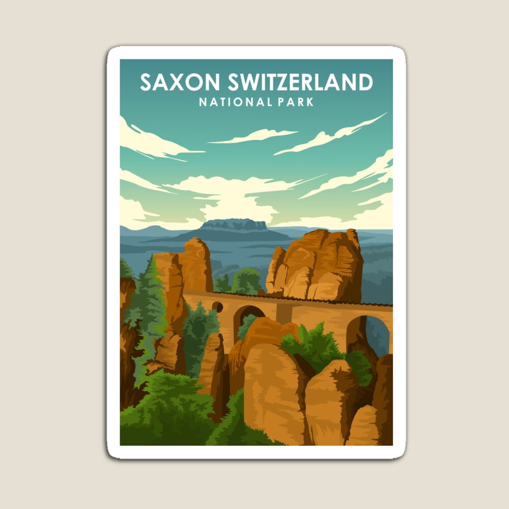 DOPASTICKER Saxon Switzerland National Park National Park Decorative ...