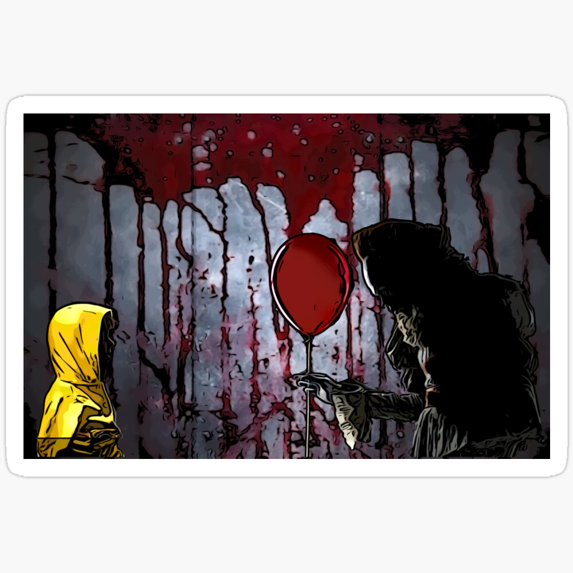DOPASTICKER Scary Horror Clown Face Mask Gift You - Phone Stickers ...