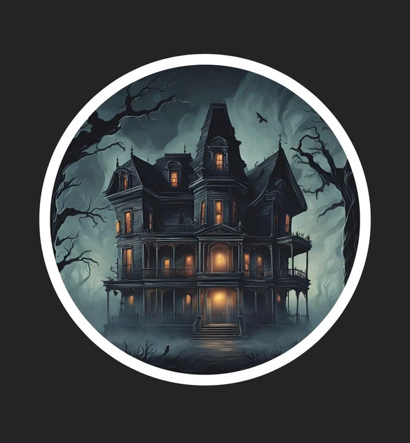 DOPASTICKER Scary Mansion Sticker Phone Decal Water Bottle Stickers ...