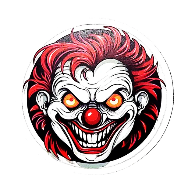 DOPASTICKER Scary Undead Monster Zombie Clown Horror Vibrant Sticker ...