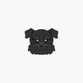 DOPASTICKER Schnauzer Head (Black) Sticker, Phone Sticker Car Stickers ...