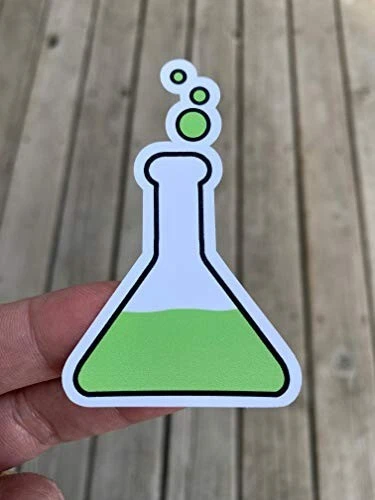 DOPASTICKER Science Beaker Sticker Phone Decal Water Bottle Stickers ...