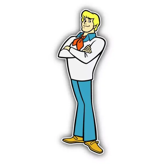 DOPASTICKER Scooby Doo Fred Cartoon Car Sticker Decal Phone Decal Water ...