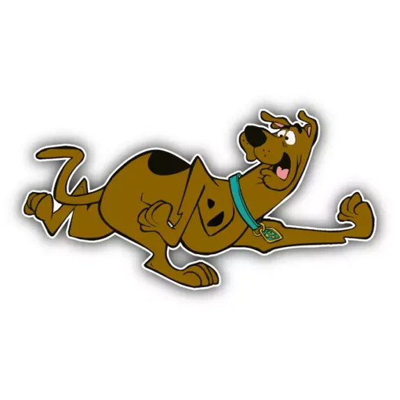 DOPASTICKER Scooby Doo Scary Running Cartoon Car Sticker Decal Phone ...