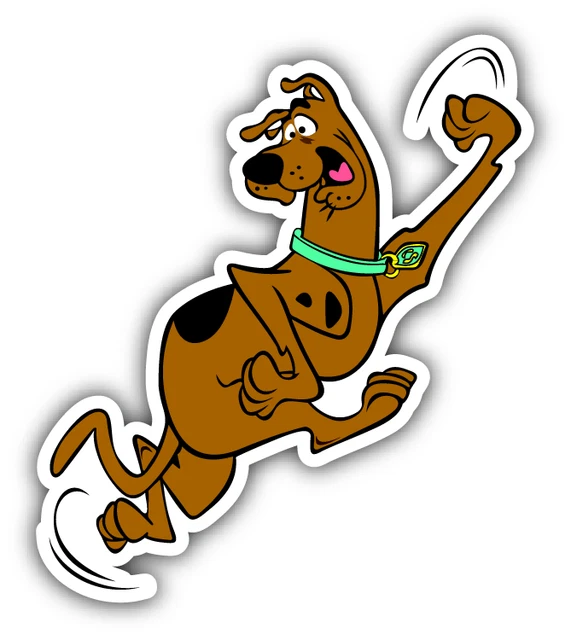 DOPASTICKER Scooby Doo Walking Cartoon Car Sticker Decal Phone Decal ...