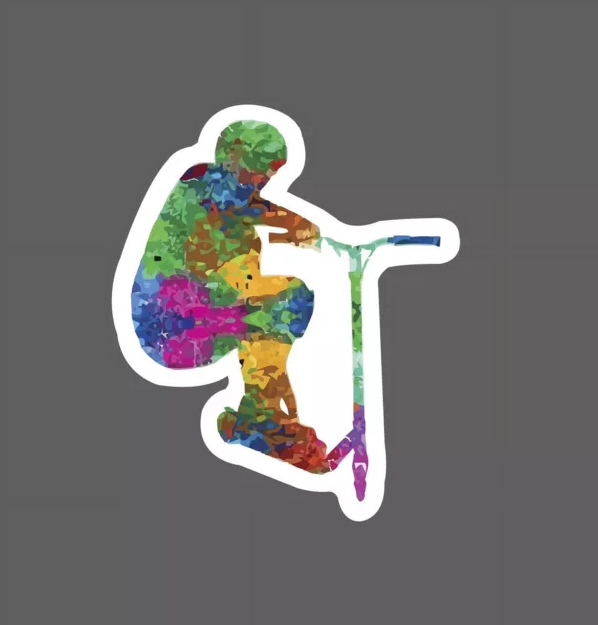 DOPASTICKER Scooter Graffiti Paint Waterproof Decorative Laptop, Phone ...