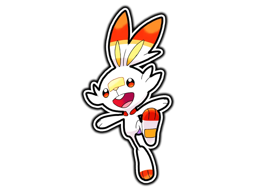 DOPASTICKER Scorbunny Sticker Decal Phone Decal Water Bottle Stickers ...