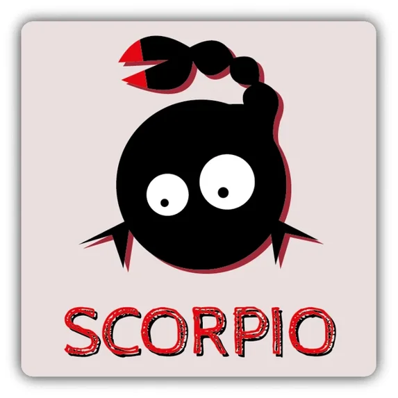 DOPASTICKER Scorpio Zodiac Sign Cartoon Simple Car Sticker Phone Water ...