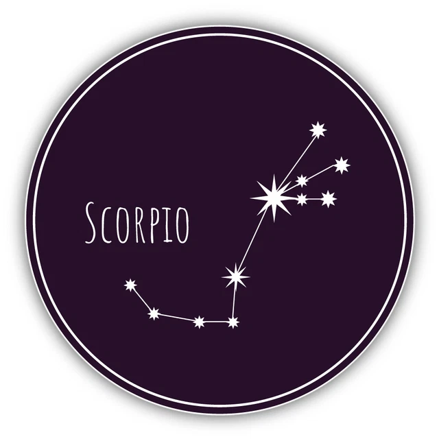 DOPASTICKER Scorpio Zodiac Sign Constellation Sticker Phone Water ...