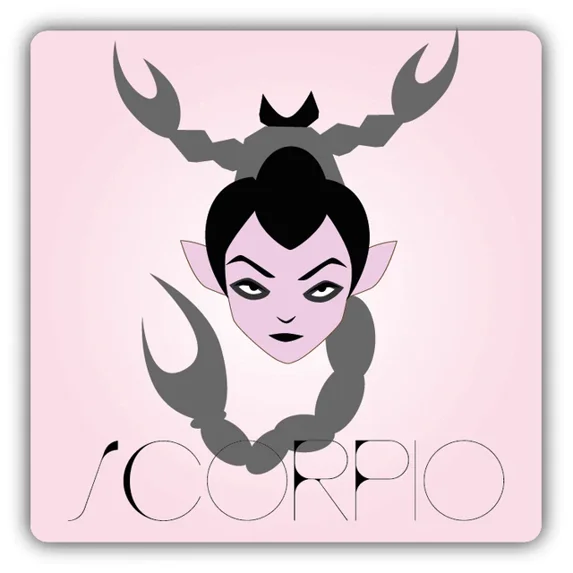 DOPASTICKER Scorpio Zodiac Sign Gothic Elf Car Sticker Phone Water ...